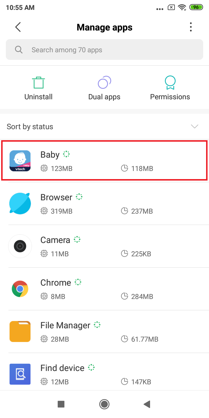 How to allow notification sent from MyVTech Baby 1080p app - (Android ...