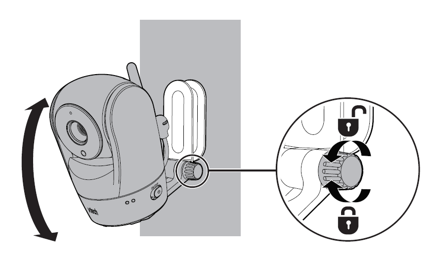 Mount the camera unit on the wall (optional) - RM5762 – VTech